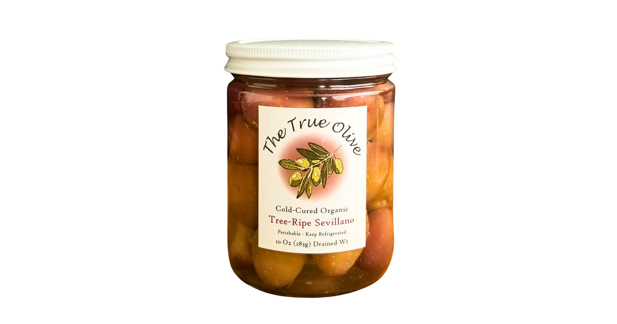 The True Olive Olives, Cold-Cured, Sevillano, Tree-Ripe, Organic ...