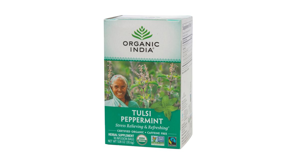 Organic India Tulsi Tea, Peppermint, Organic - Azure Standard
