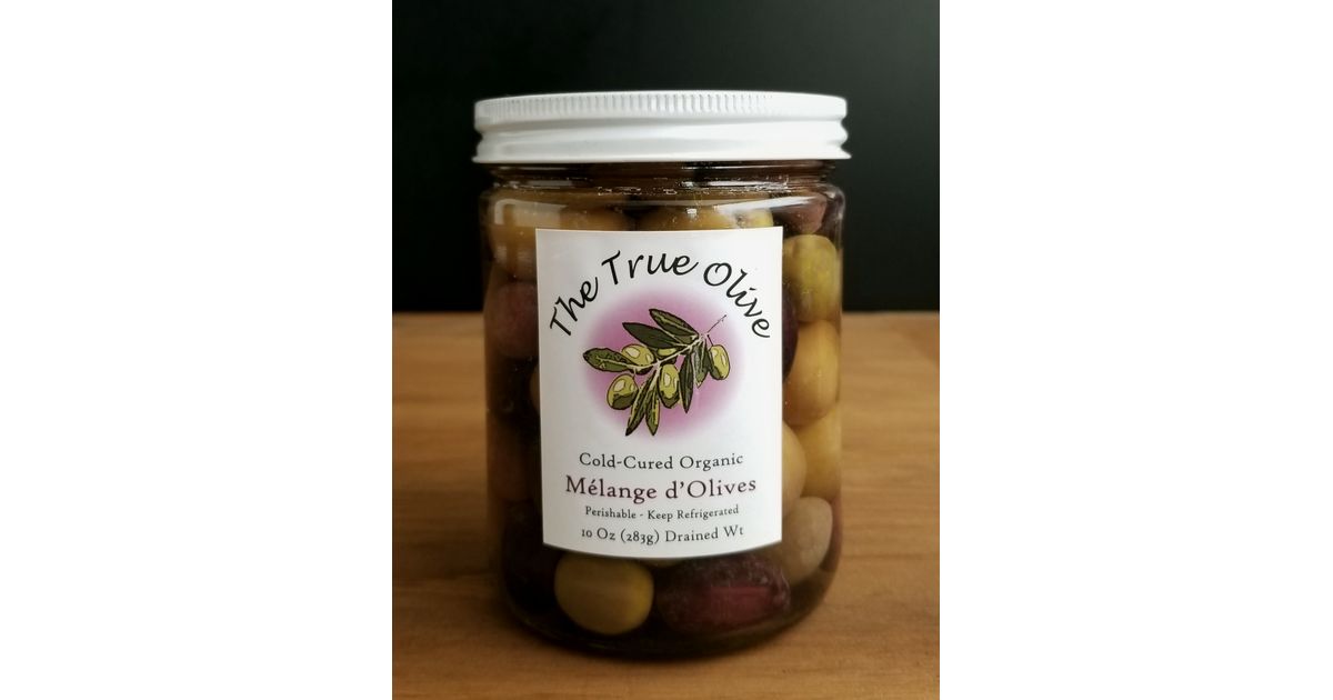 The True Olive Olives, Cold-Cured, Mixed, Plain, Organic - Azure Standard