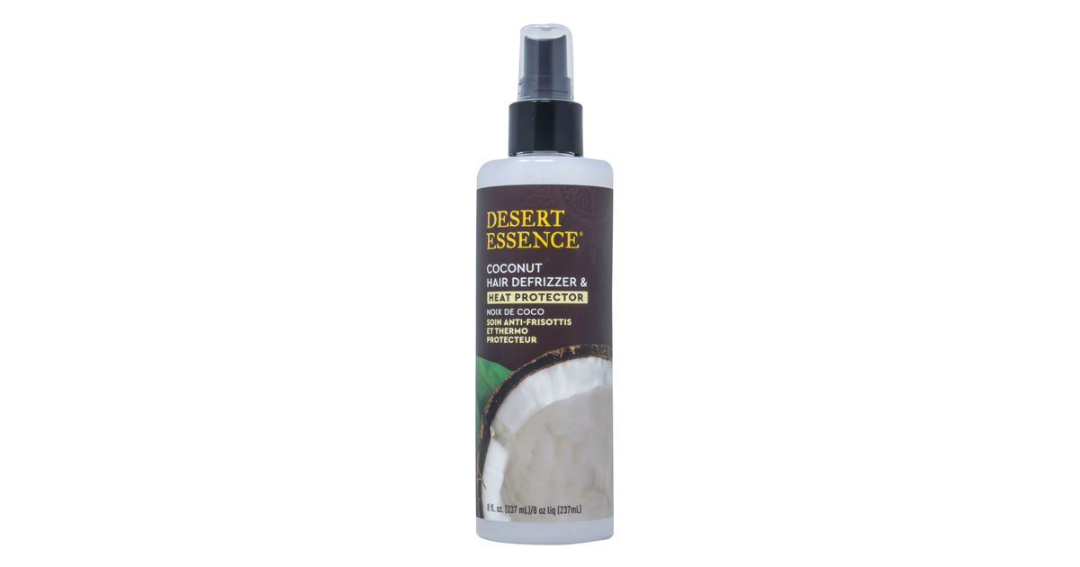 Desert Essence Coconut Hair Defrizzer & Heat Protector - Azure Standard
