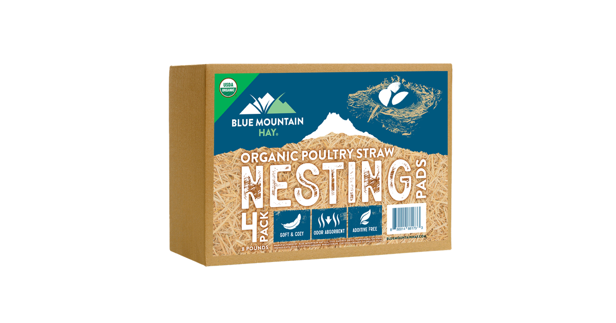 Blue Mountain Hay Straw Nesting Pads, Organic - Azure Standard