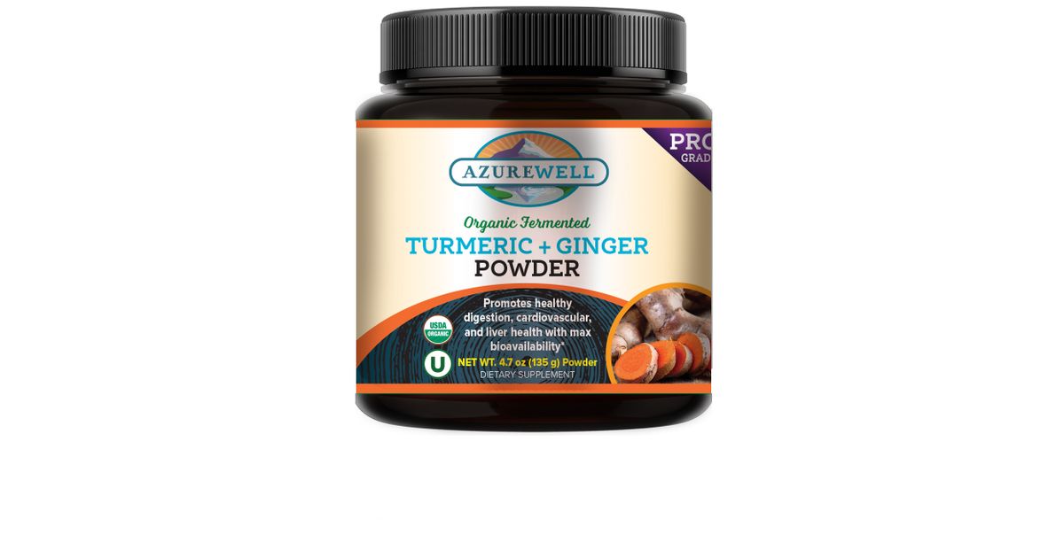 AzureWell Fermented Turmeric + Ginger Powder, Organic - Azure Standard