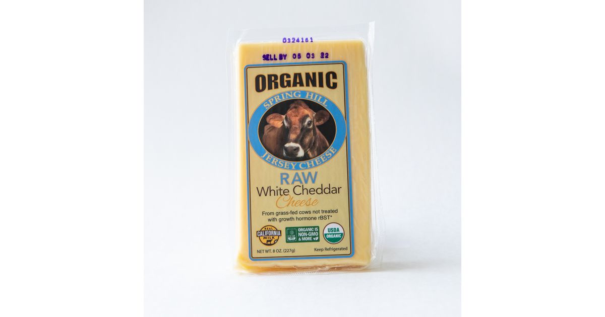 @@Spring Hill Jersey Cheese White Cheddar Cheese, Raw, Organic - Azure ...