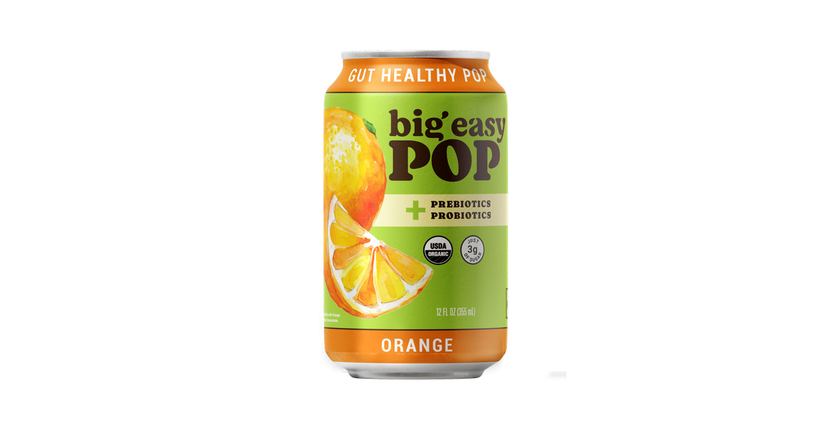 Big Easy Pop Gut Healthy Pop, Orange, Organic - Azure Standard