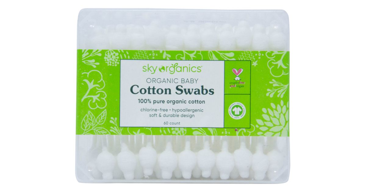 Sky Organics Baby Cotton Swabs, Organic - Azure Standard