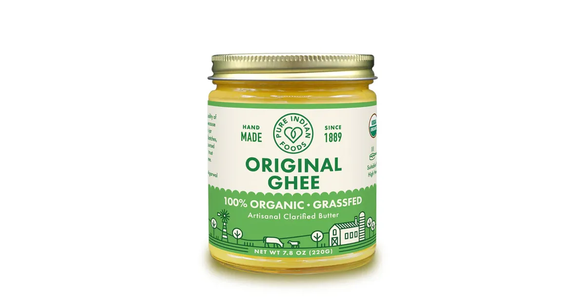 Pure Indian Foods Ghee, Grass-Fed, Organic - Azure Standard