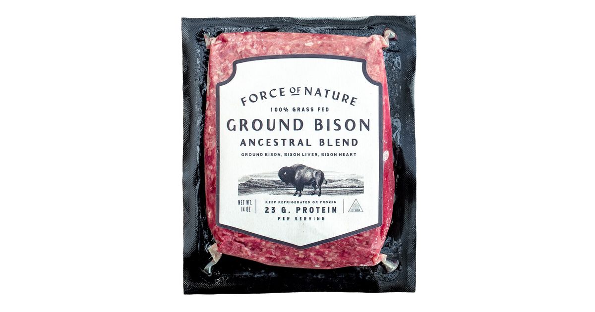 Force of Nature Ground Bison Ancestral, Grass-Fed, Frozen - Azure Standard
