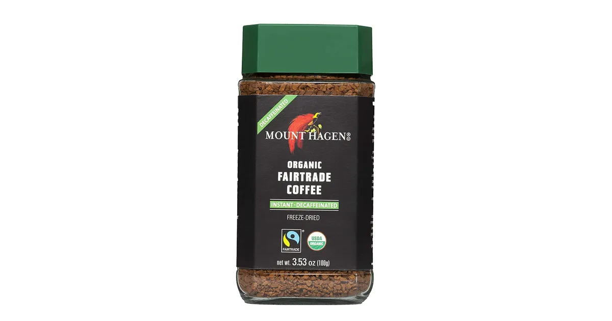 Mount Hagen Instant Coffee, Freeze-Dried, Decaf, Organic - Azure Standard