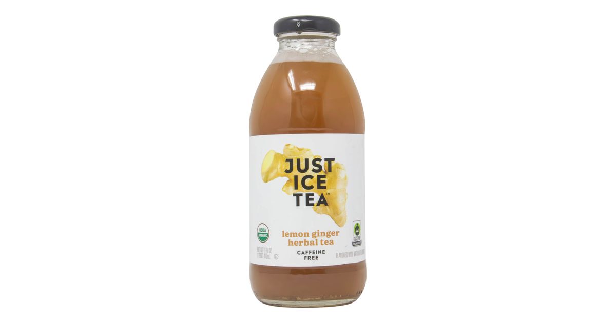 Just Ice Tea Lemon Ginger Herbal Tea, Organic - Azure Standard