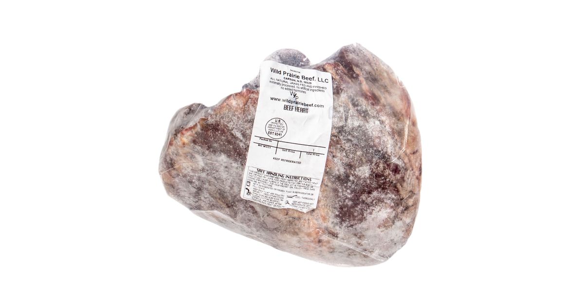 @@Wild Prairie Beef Beef Heart, Grass-Fed, Frozen, Random Weight ...