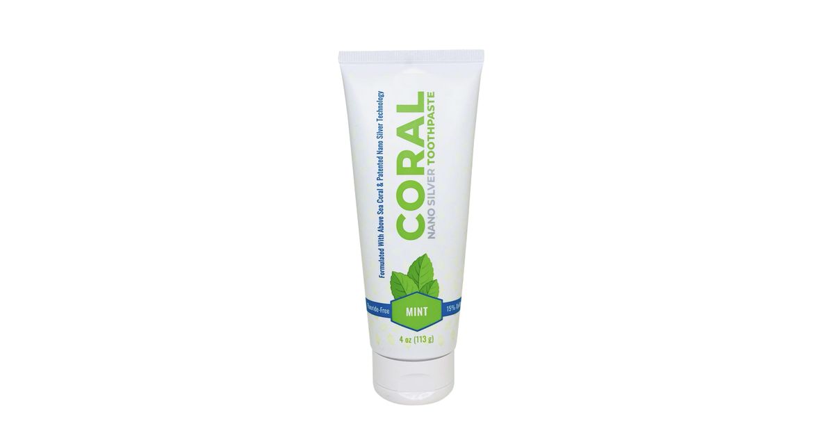Coral Coral Nano Silver, Toothpaste, Mint - Azure Standard