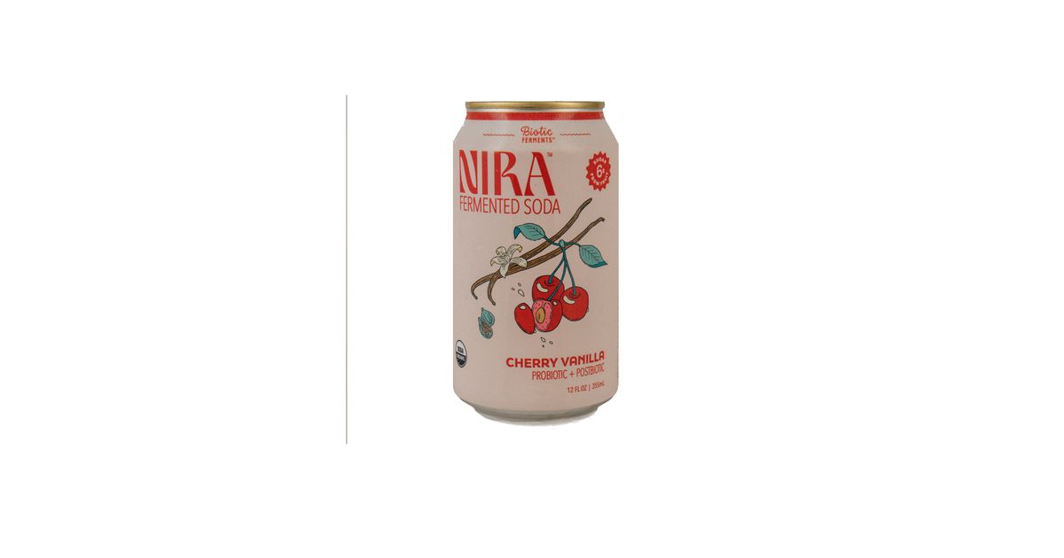 Biotic Ferments Nira Fermented Soda, Cherry Vanilla, Organic - Azure ...