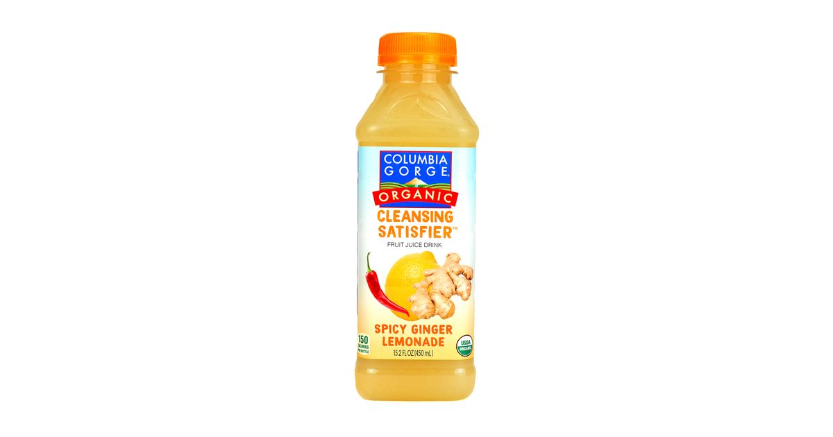 Columbia Gorge Organic Lemonade, Cleansing Satisfier, Spicy Ginger ...