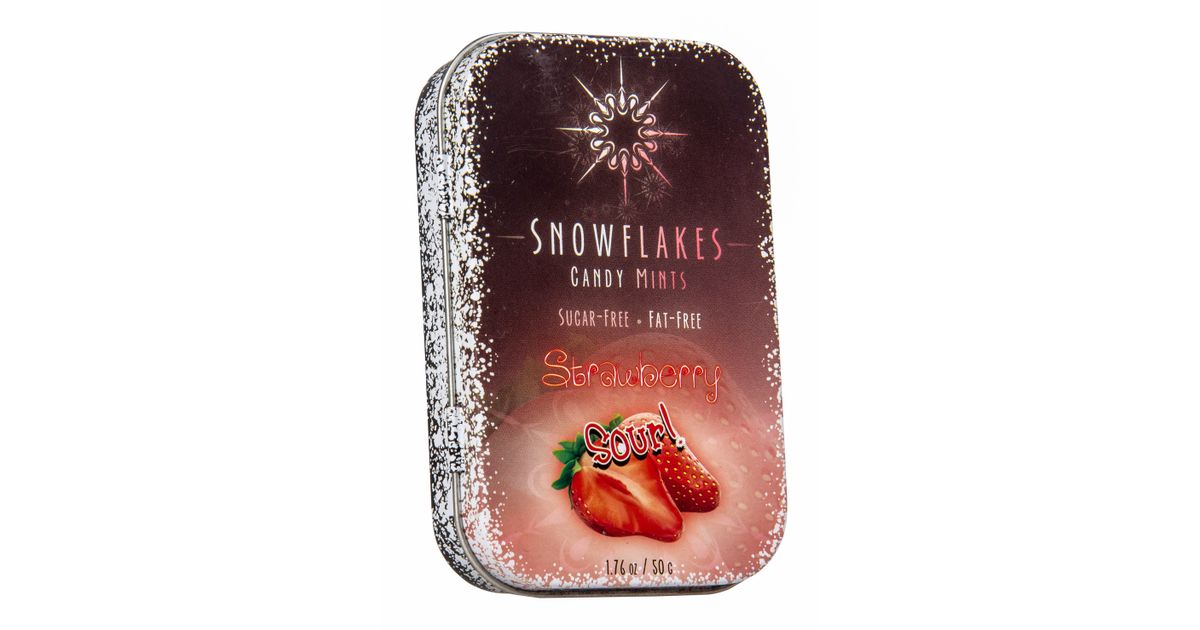 @@Smart Sweet Snowflakes Xylitol Candy, Sour Strawberry - Azure Standard