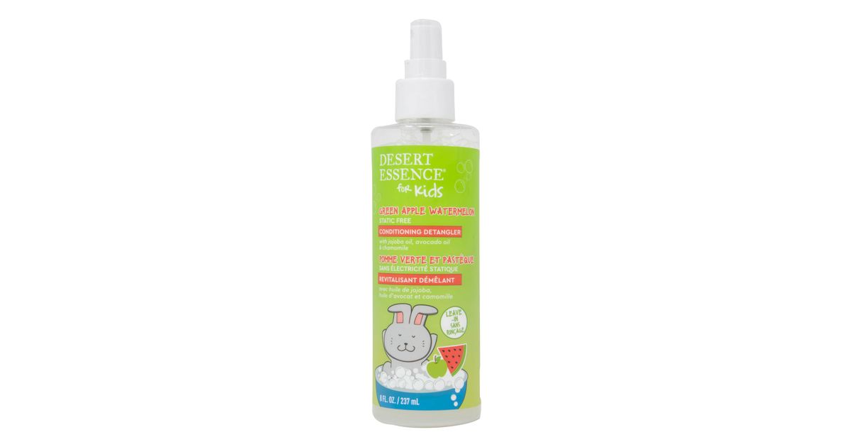 Desert Essence Kids Detangler, Green Apple Watermelon - Azure Standard