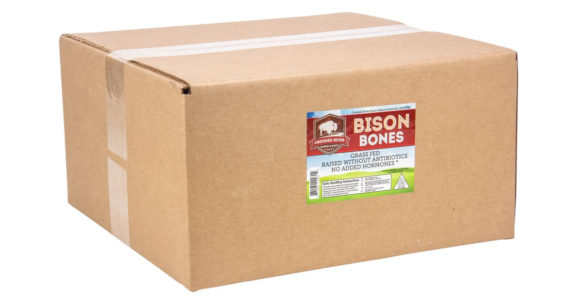 Crooked River Bison Ranch Bison Bones, Grass-Fed, Frozen - Azure Standard