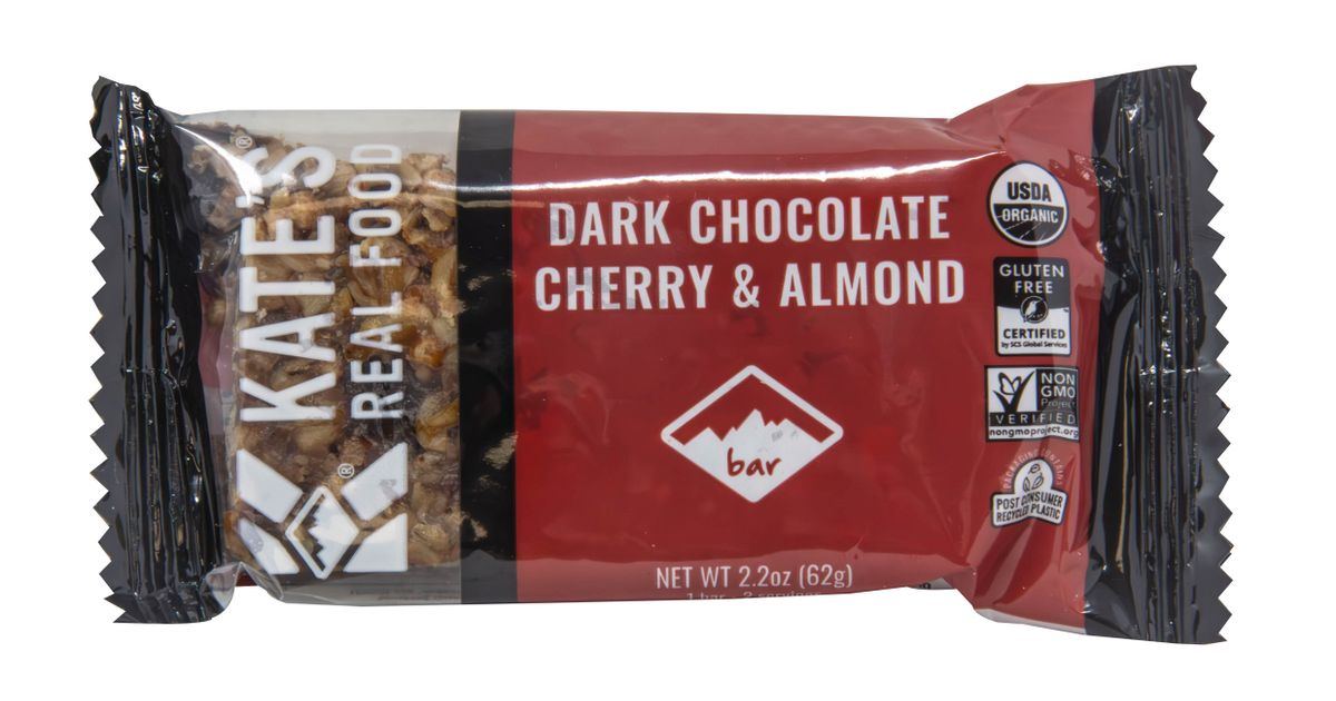 Kate's Real Food Energy Bar, Dark Chocolate Cherry Almond, Organic ...