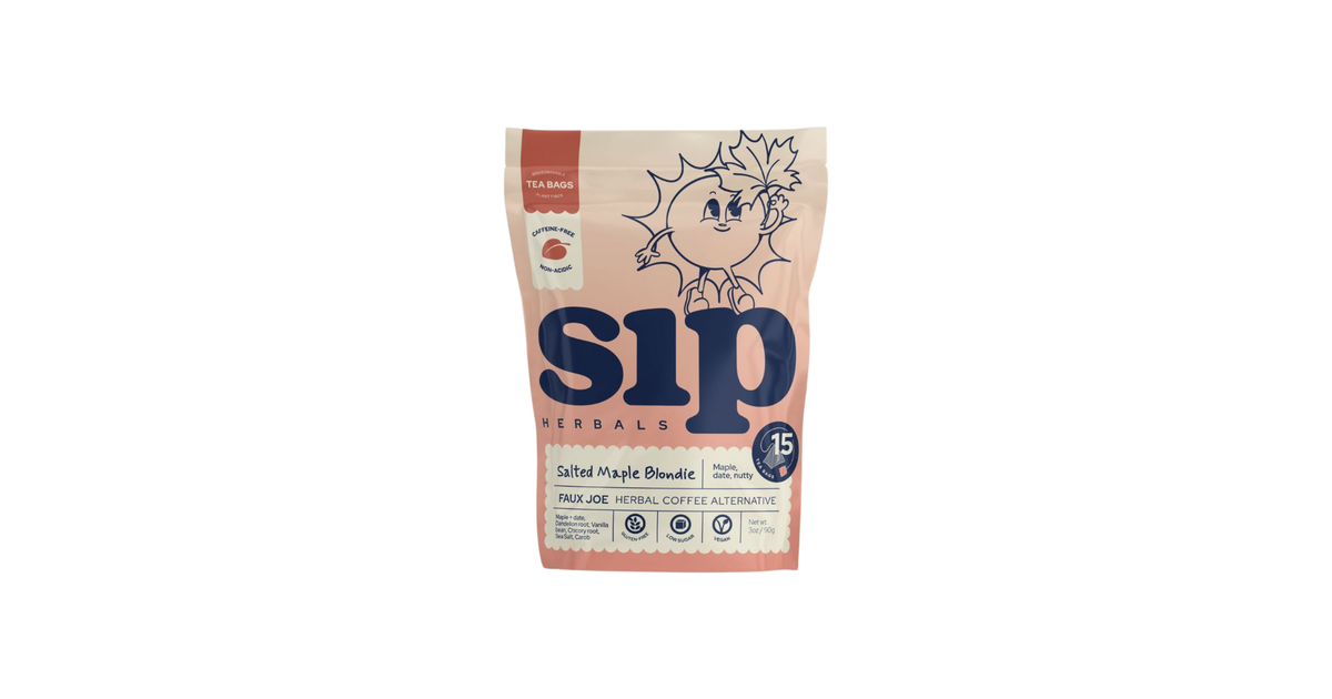 Sip Herbals Faux Joe, Salted Maple Blondie, Herbal Coffee, Tea Bags ...