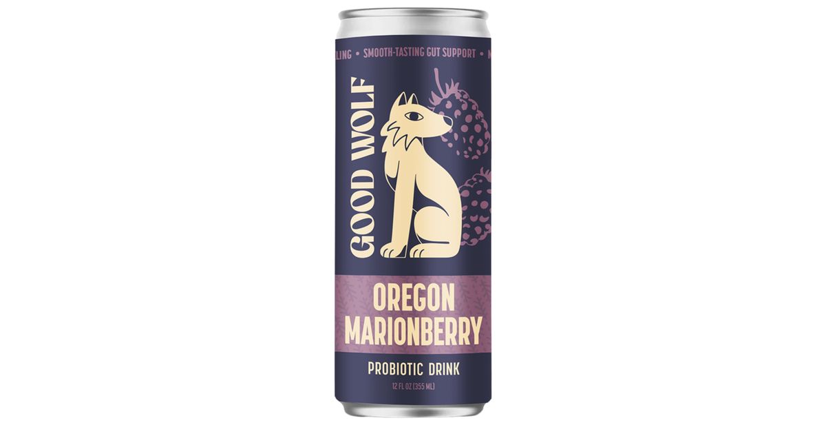 Good Wolf Probiotic Soda, Handcrafted, Marionberry - Azure Standard