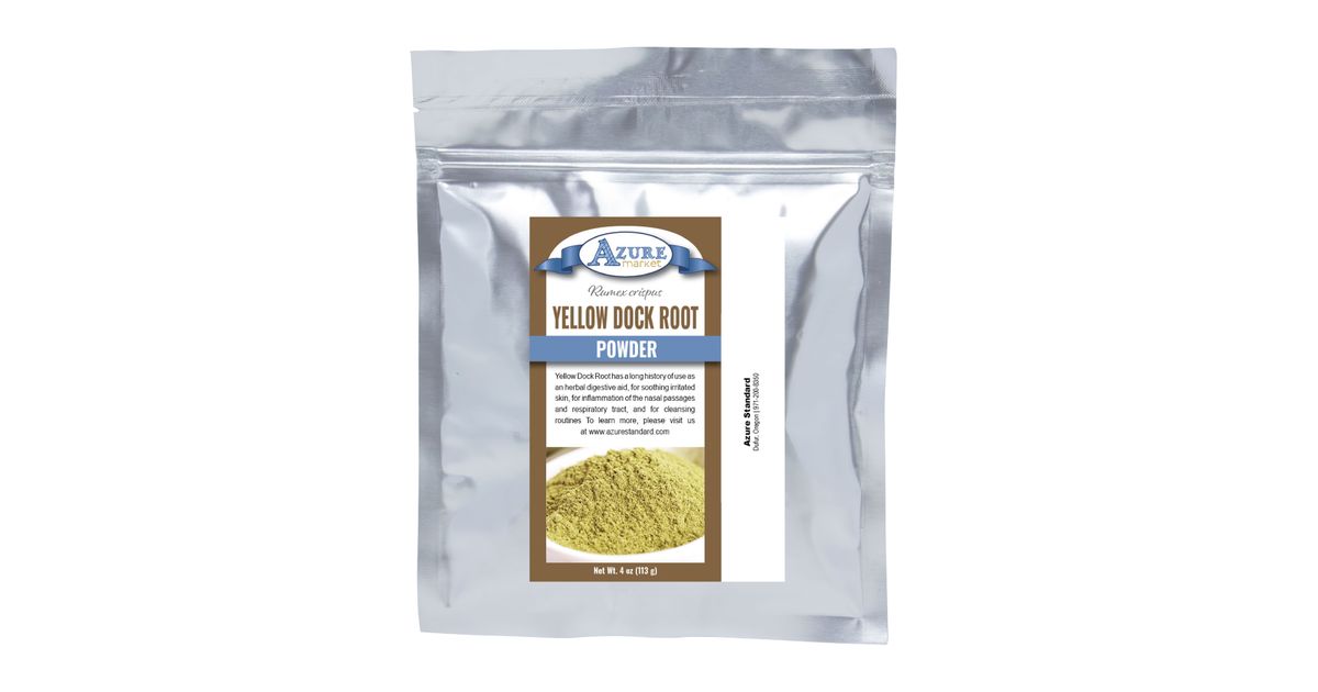Azure Market Organics Yellow Dock Root Powder - Azure Standard