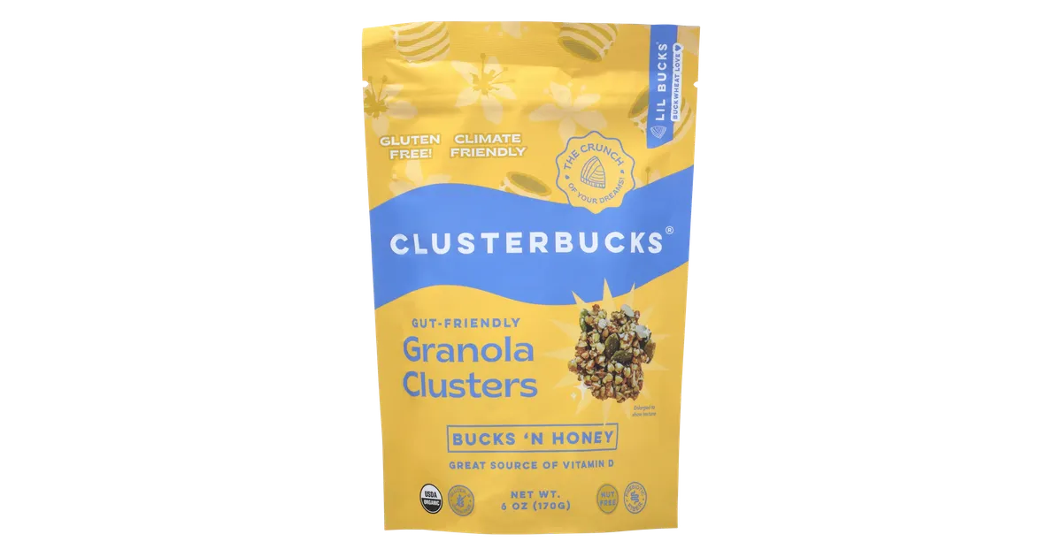 Clusterbucks Granola Clusters, Bucks 'N Honey, Organic - Azure Standard
