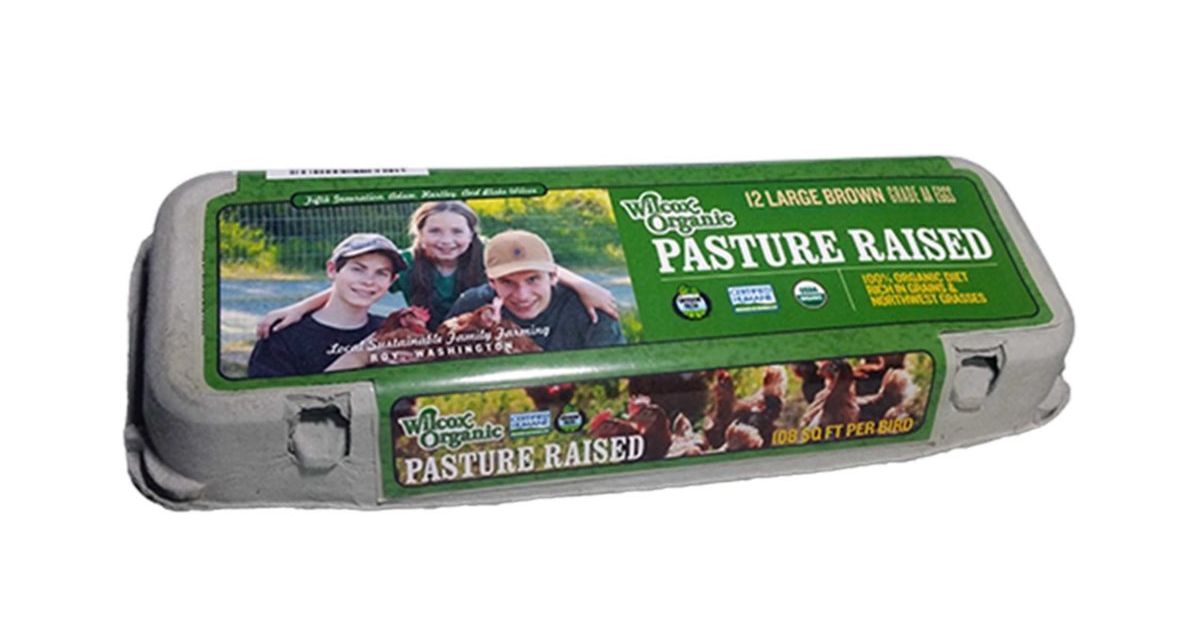 Wilcox Family Farms Eggs, Pasture Raised, Large Brown Grade AA, Organic ...