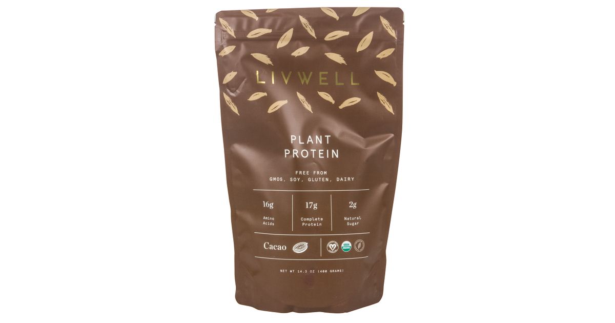 @@LivWell Raw Plant Protein Blend, Raw Cacao, Organic - Azure Standard
