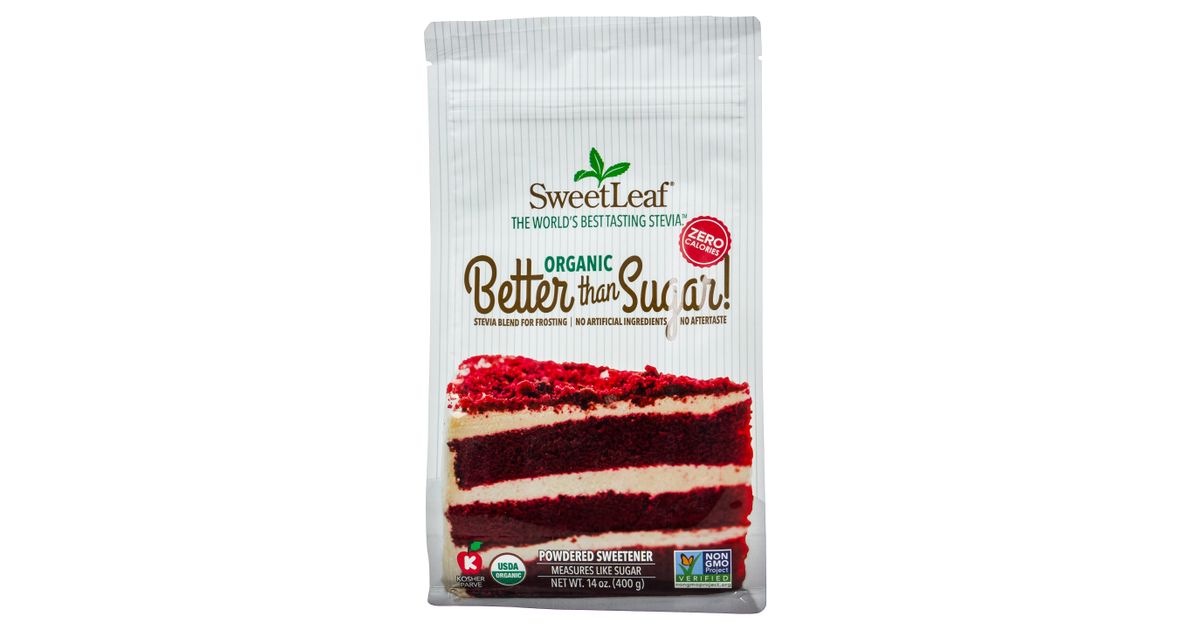 Sweet Leaf Stevia Blend for Frosting, Powdered Sweetener, Organic ...