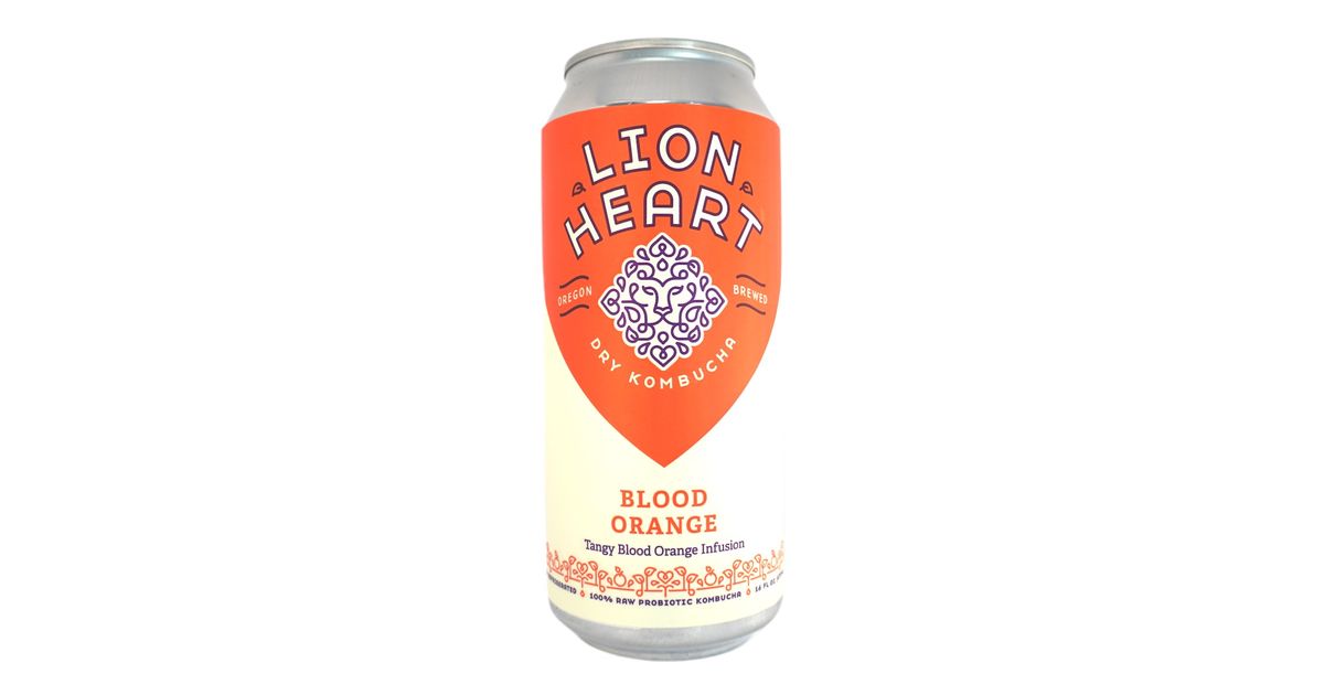 Lion Heart Kombucha, Blood Orange, Raw - Azure Standard