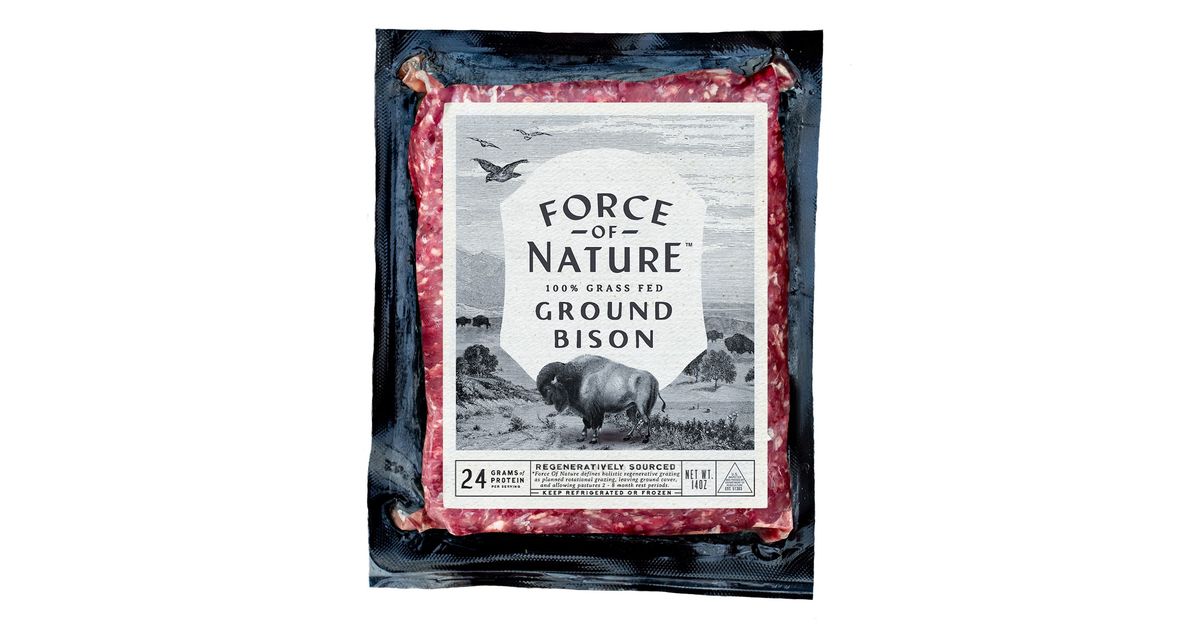 Force of Nature Ground Bison, Grass-Fed, Frozen - Azure Standard