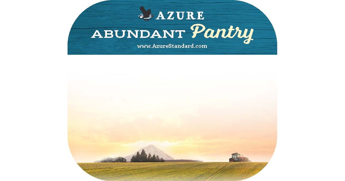 Packaging & Supplies Azure Abundant Pantry Label, Small - Blue (2.25x2 ...