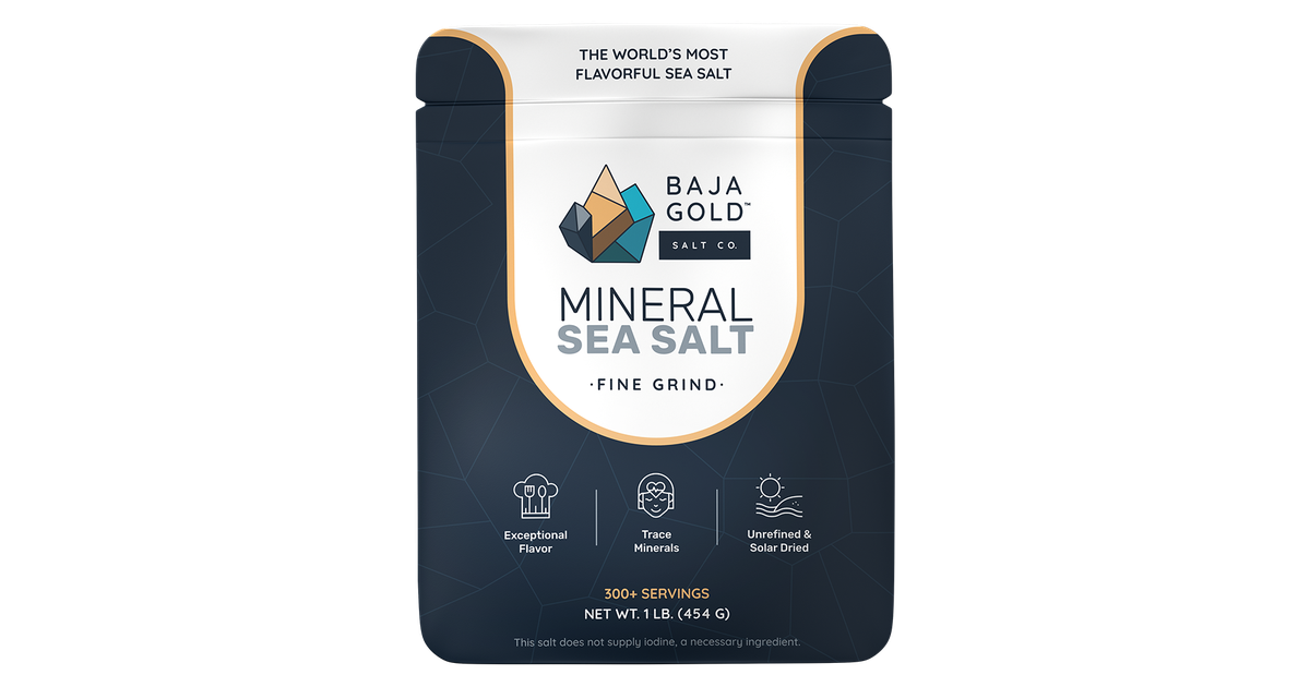 Baja Gold Salt Co. Mineral Sea Salt, Fine Grind - Azure Standard