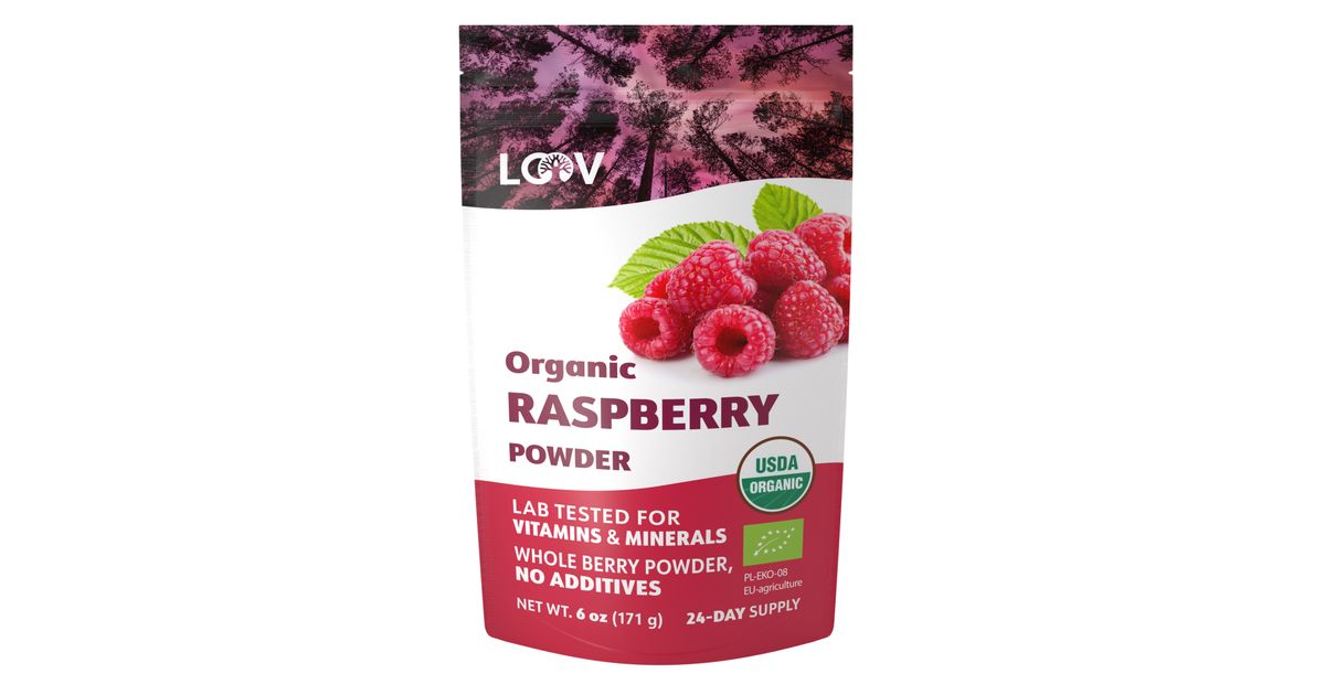 LOOV Raspberry Powder, Freeze-Dried, Organic - Azure Standard