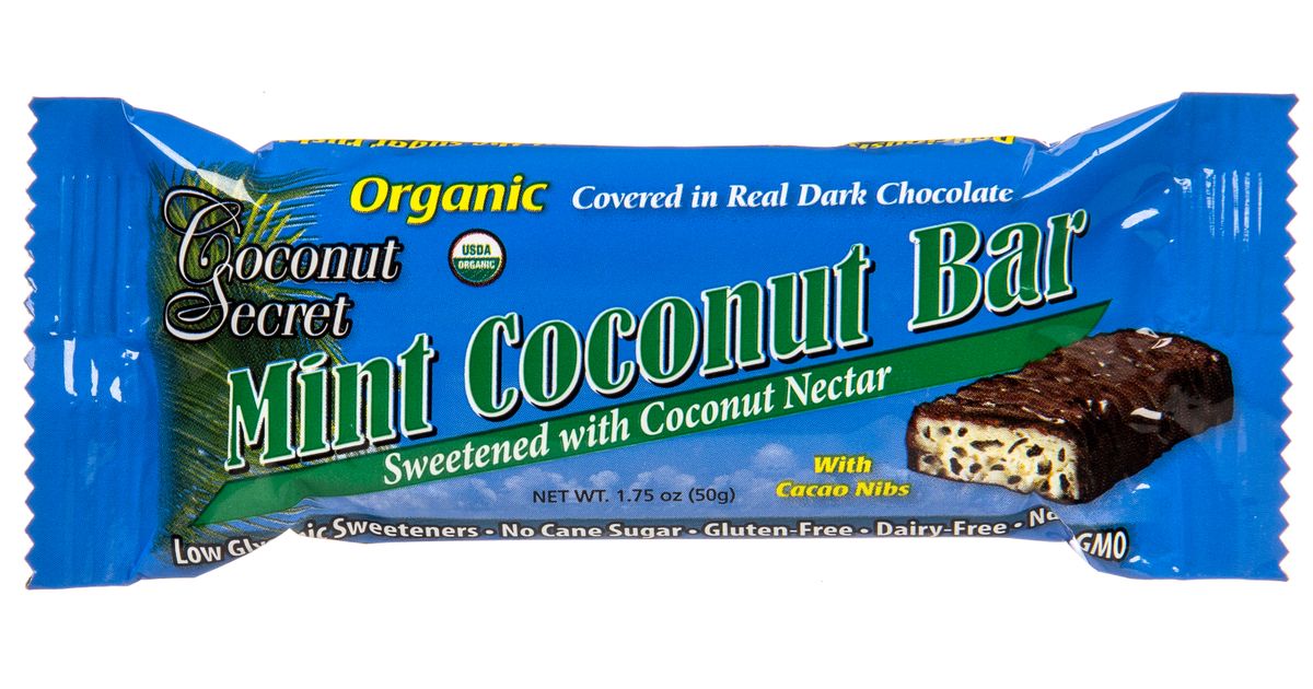 Coconut Secret Coconut Bar, Mint, Organic - Azure Standard