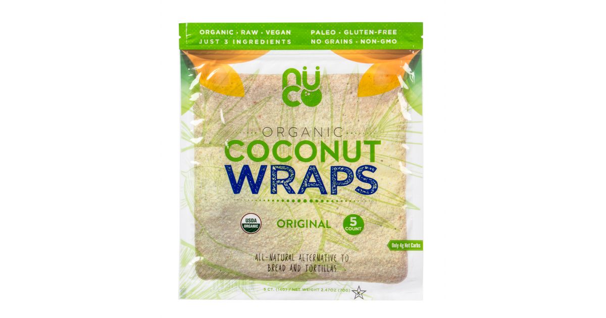 NUCO Paleo Coconut Wraps, Original, Organic - Azure Standard