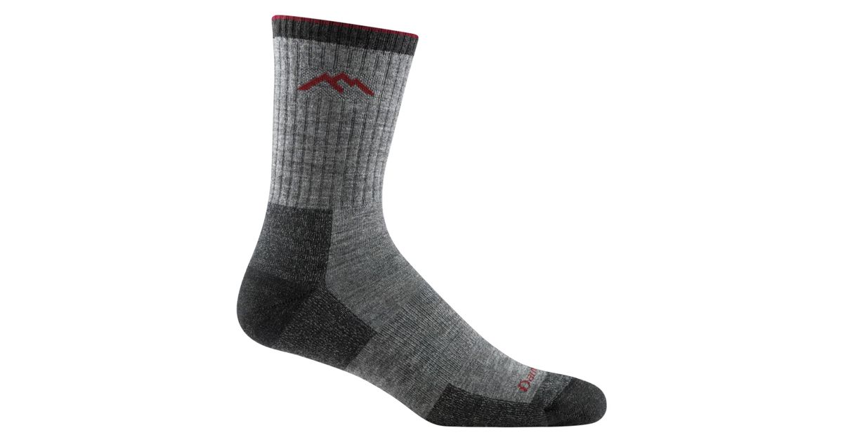 Darn Tough Hiker Micro Crew Sock, Merino Wool, Midweight with Cushion ...