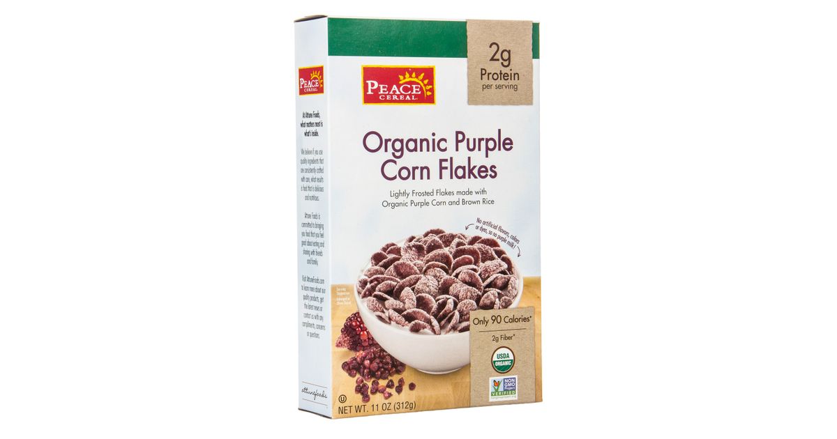 @@Peace Cereal Purple Corn Flakes, Organic - Azure Standard