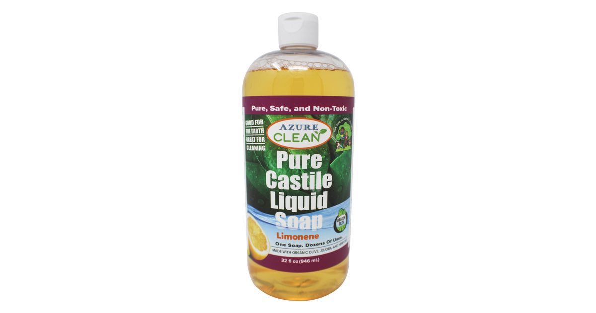 Azure Clean Castile Liquid Soap, Pure, Limonene, Organic - Azure Standard