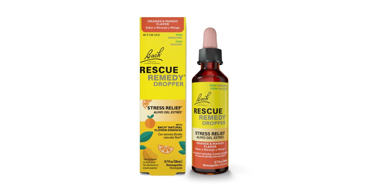 Rescue Remedy RESCUE Remedy, Stress Relief, Orange & Mango - Azure Standard