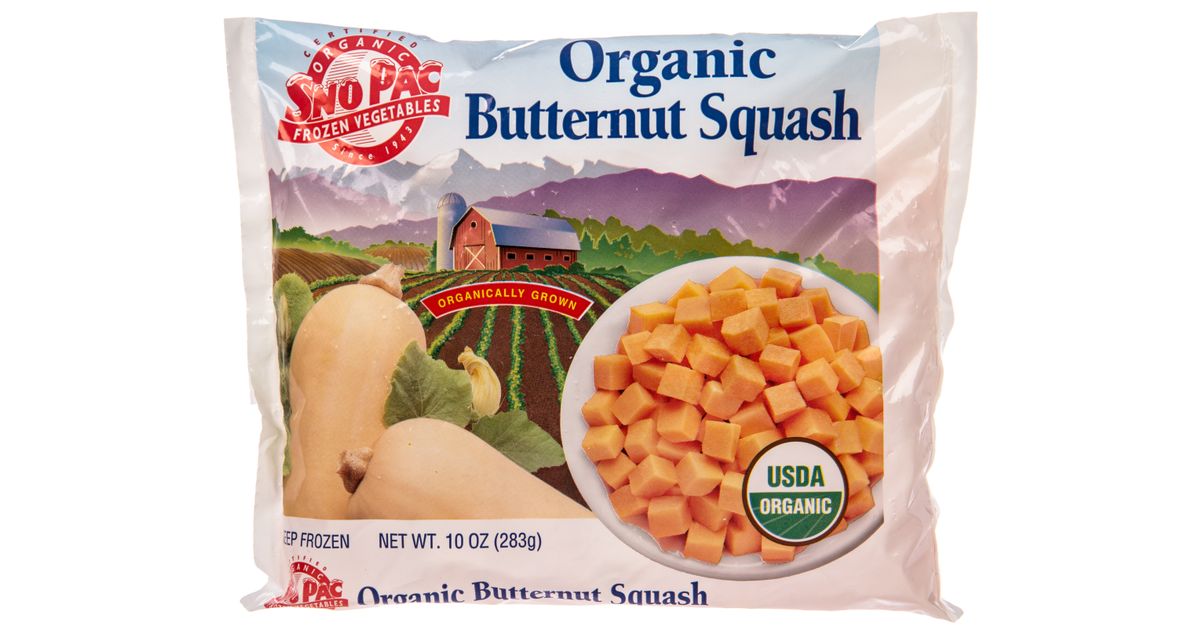 SnoPac Butternut Squash, Diced, Frozen, Organic - Azure Standard