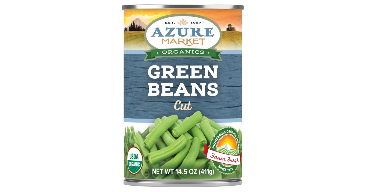 Azure Market Organics Green Beans, Cut, Organic - Azure Standard
