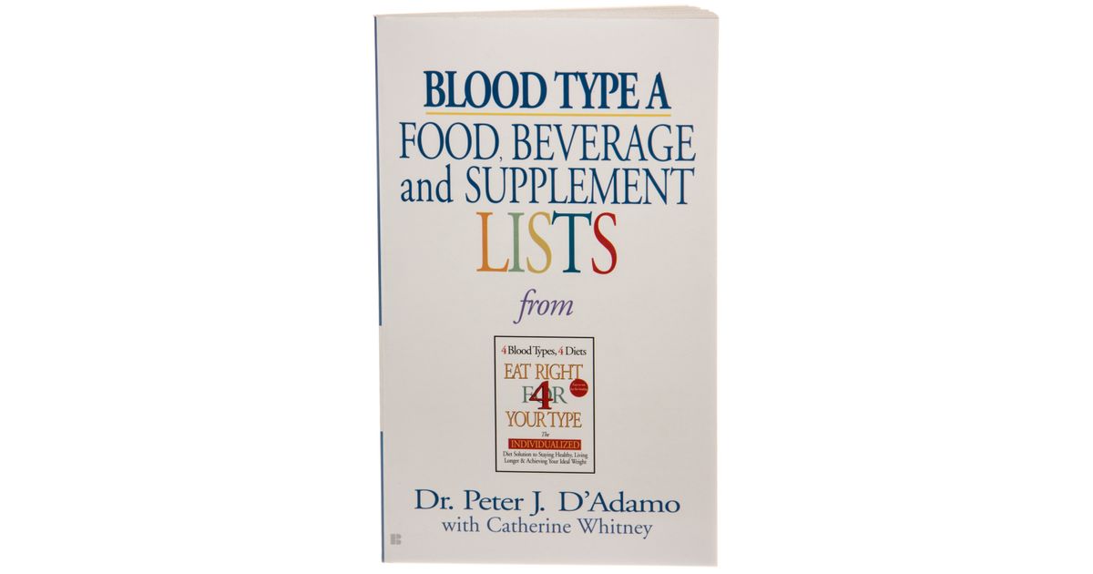 Books Blood Type A Food, Bev/Supplement - Azure Standard