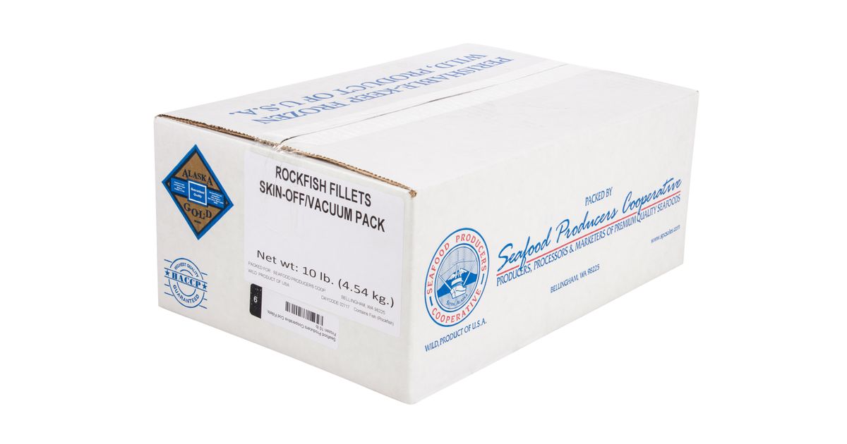 Seafood Producers Cooperative Cod Fillets/Rockfish, Frozen - Azure Standard