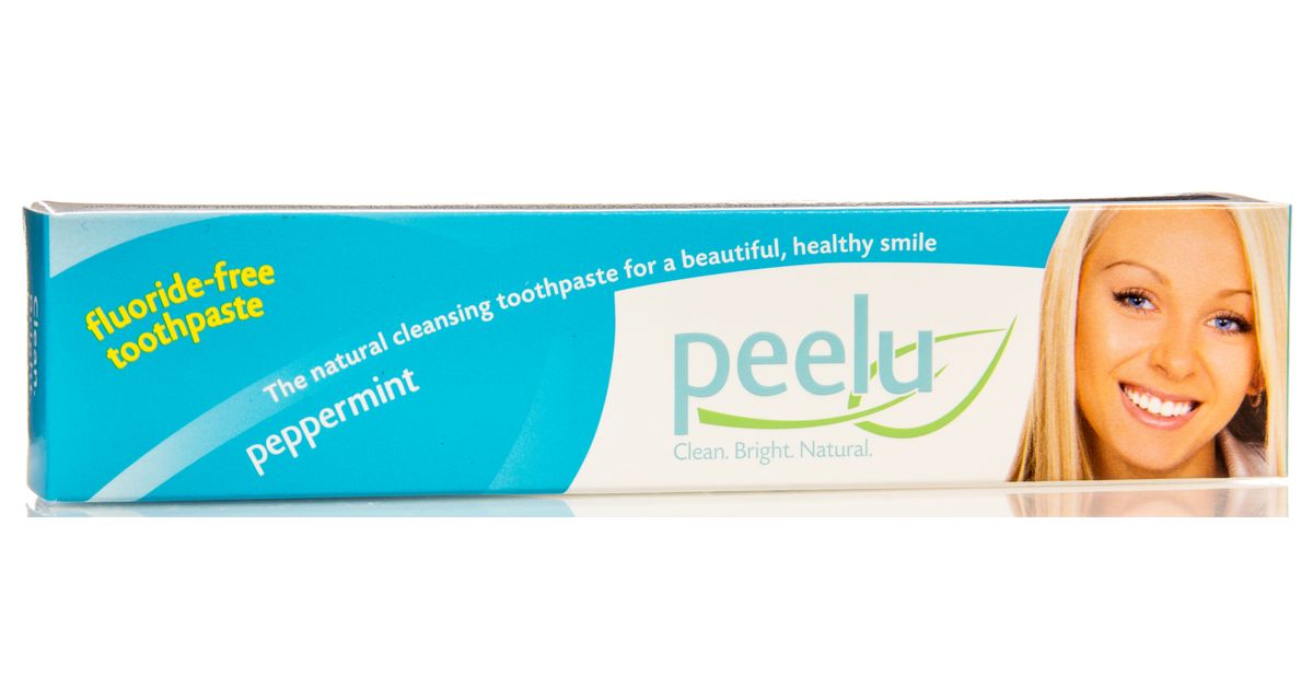 Peelu Toothpaste, Peppermint, Fluoride Free - Azure Standard