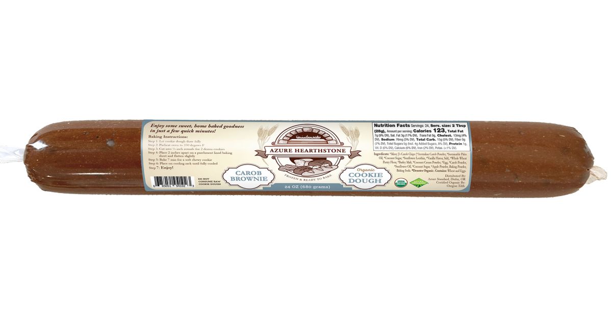 Azure Hearthstone Cookie Dough, Carob Brownie, Organic, FROZEN - Azure ...
