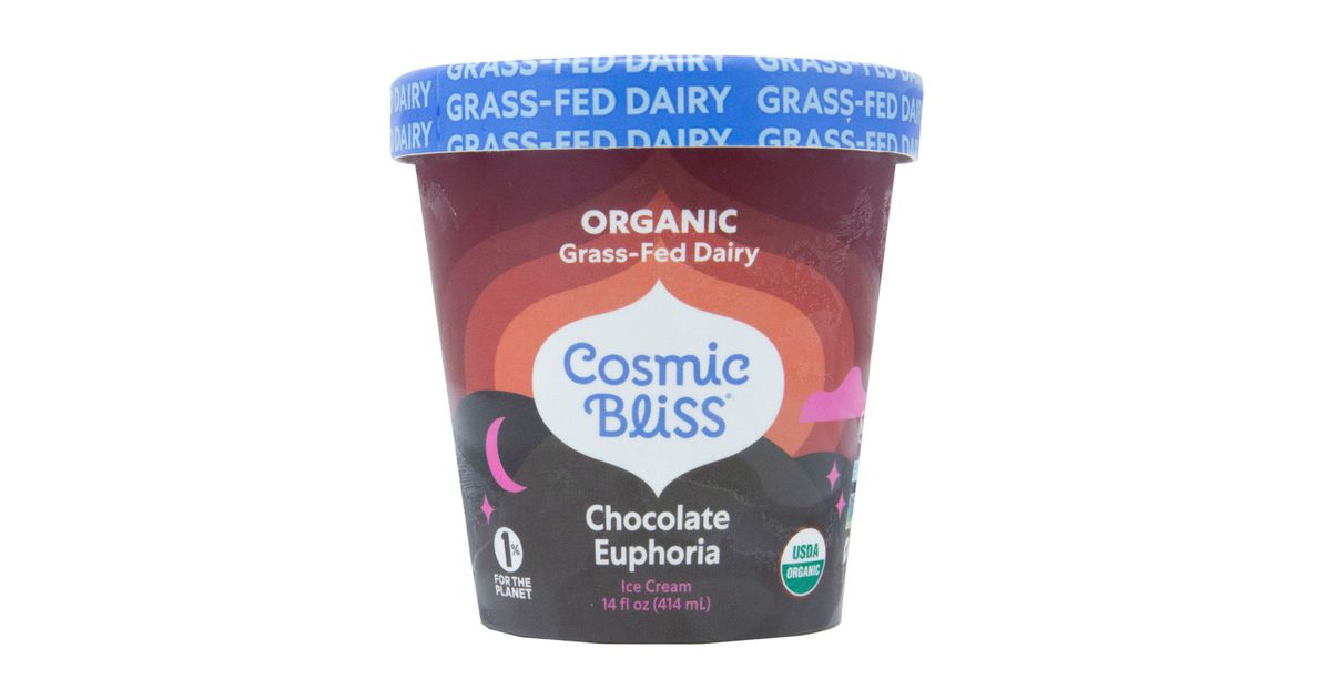 Cosmic Bliss Ice Cream, Chocolate Euphoria, Frozen, Organic - Azure ...