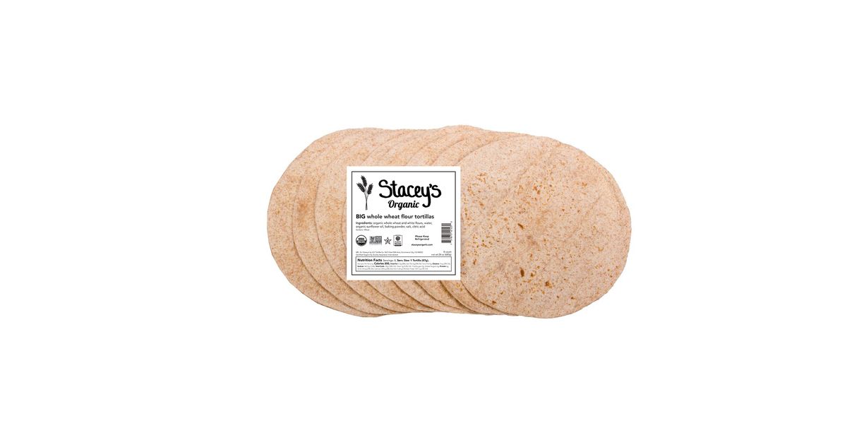Stacey's Organic Tortillas Tortillas 10 inch Whole Wheat, Organic ...