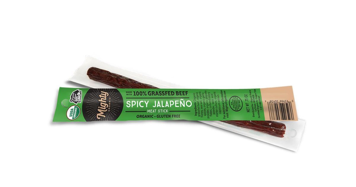 Organic Prairie Mighty Beef Stick, Jalapeno, Organic - Azure Standard