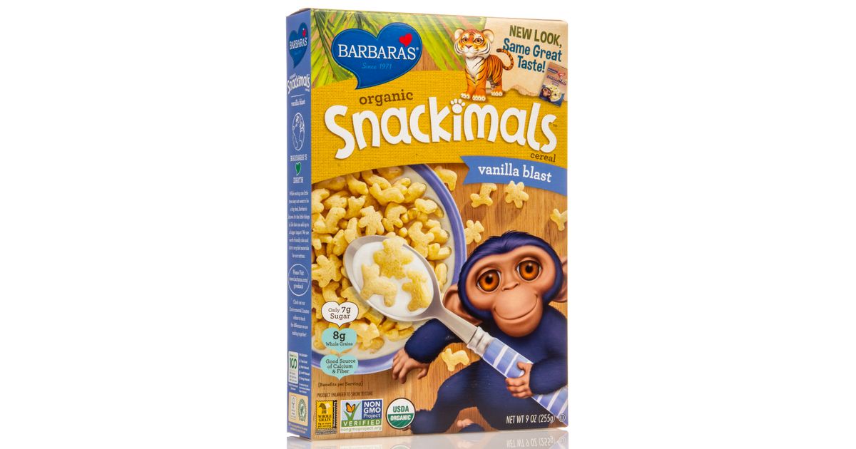 @@Barbara's Bakery Snackimals Cereal, Vanilla Blast, Organic - Azure ...