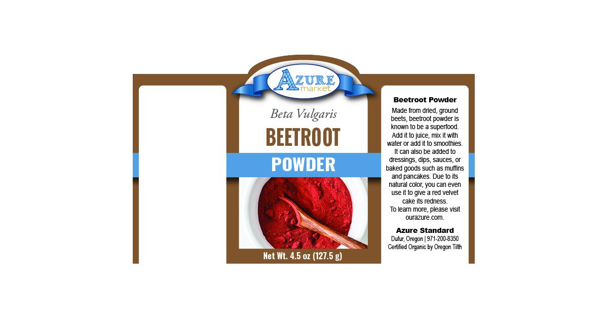 Azure Market Beetroot Powder - Azure Standard